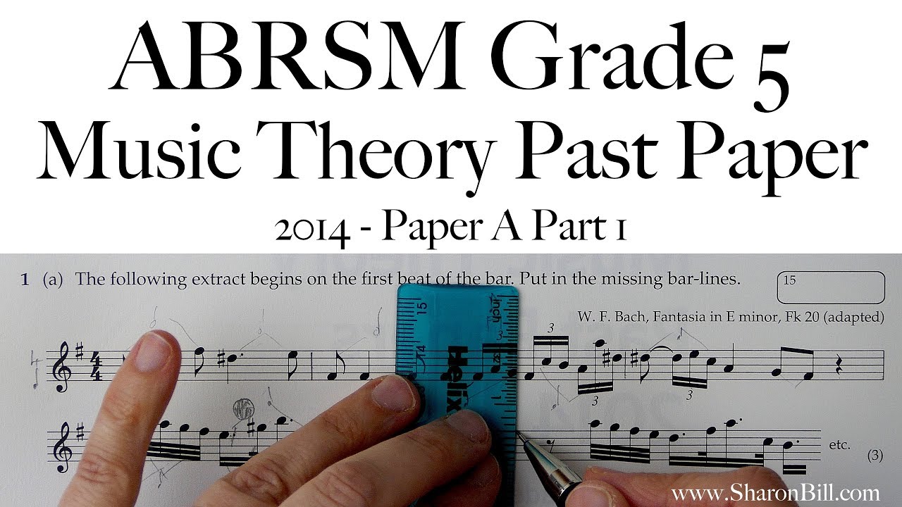 ABRSM Music Theory Grade 5 Past Paper 2014 A Part 1 with Sharon Bill ...