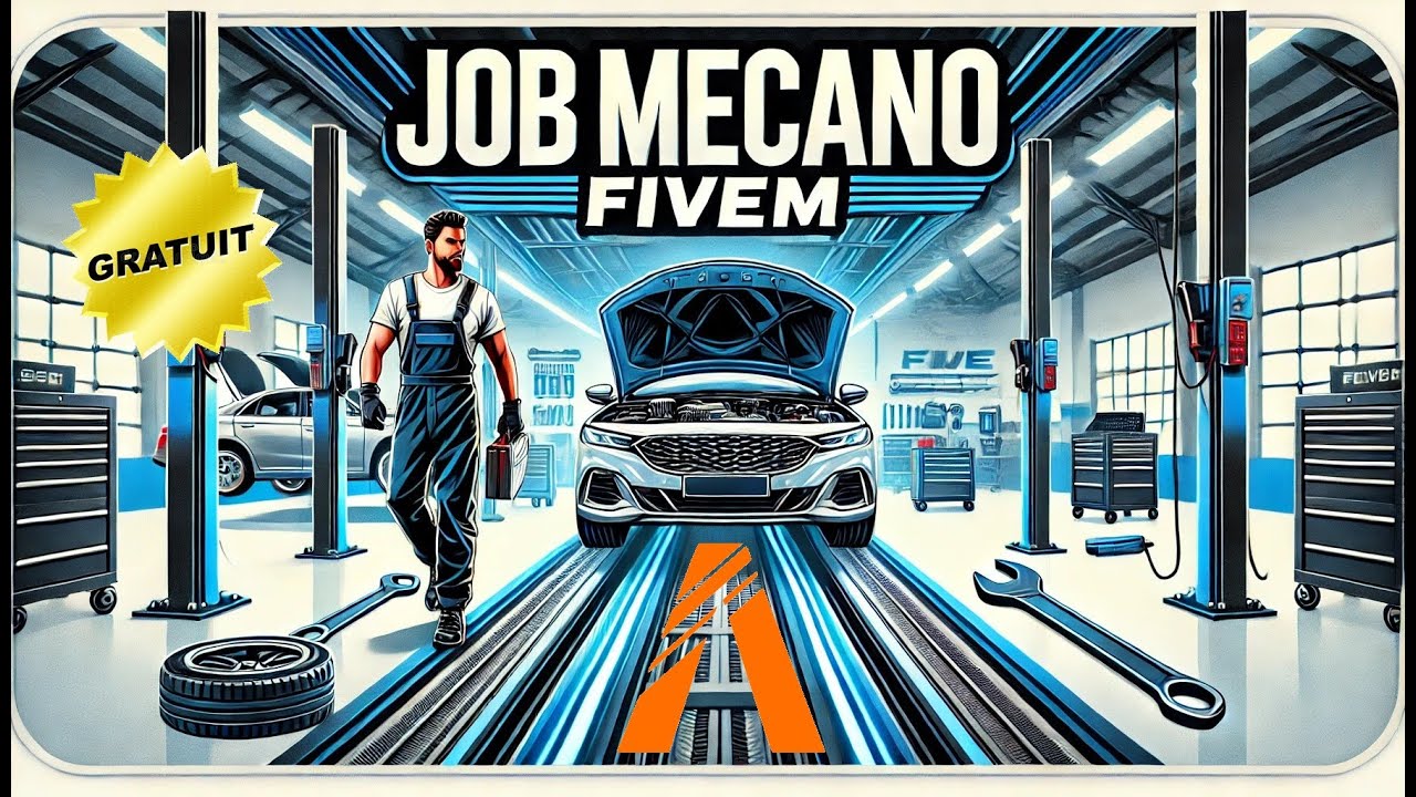 FIVEM │ JOB MECANO + MLO FULL OX GRATUIT │ TUTO GTA 5 RP - YouTube