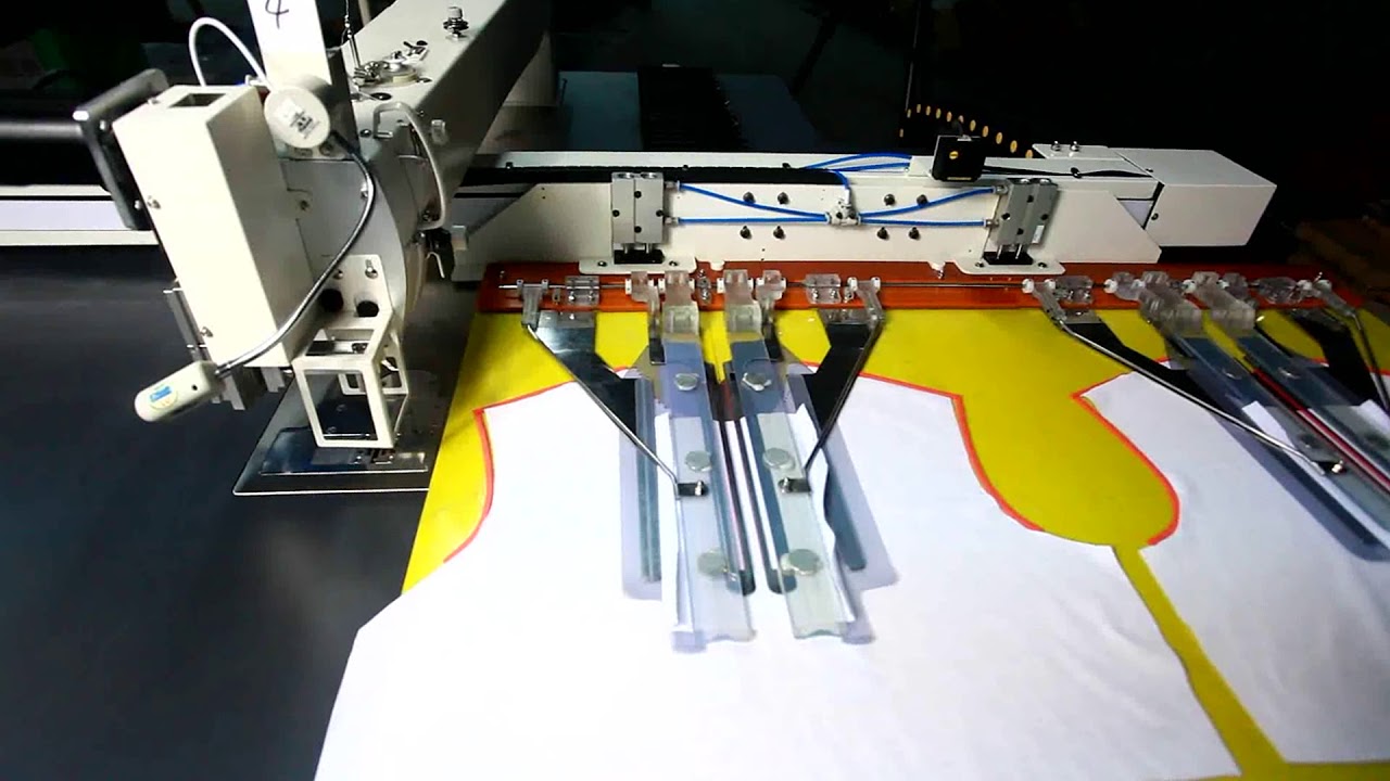 JOOKE CNC Template Sewing Machine for Opening Top Fly - YouTube