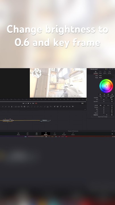 How to make flash effect in DaVinci Resolve #videoeditingsoftware #davinciresolve #flash # ...