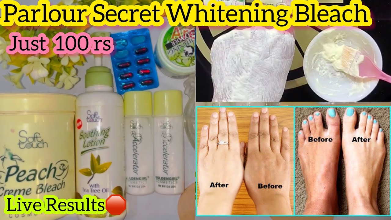 Parlour Secret Whitening & Glowing Bleach At Home | Eid Special Bleach ...