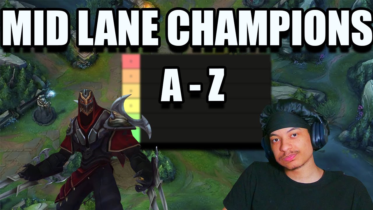 Ranking MID lane champions from A-Z FINALE - YouTube