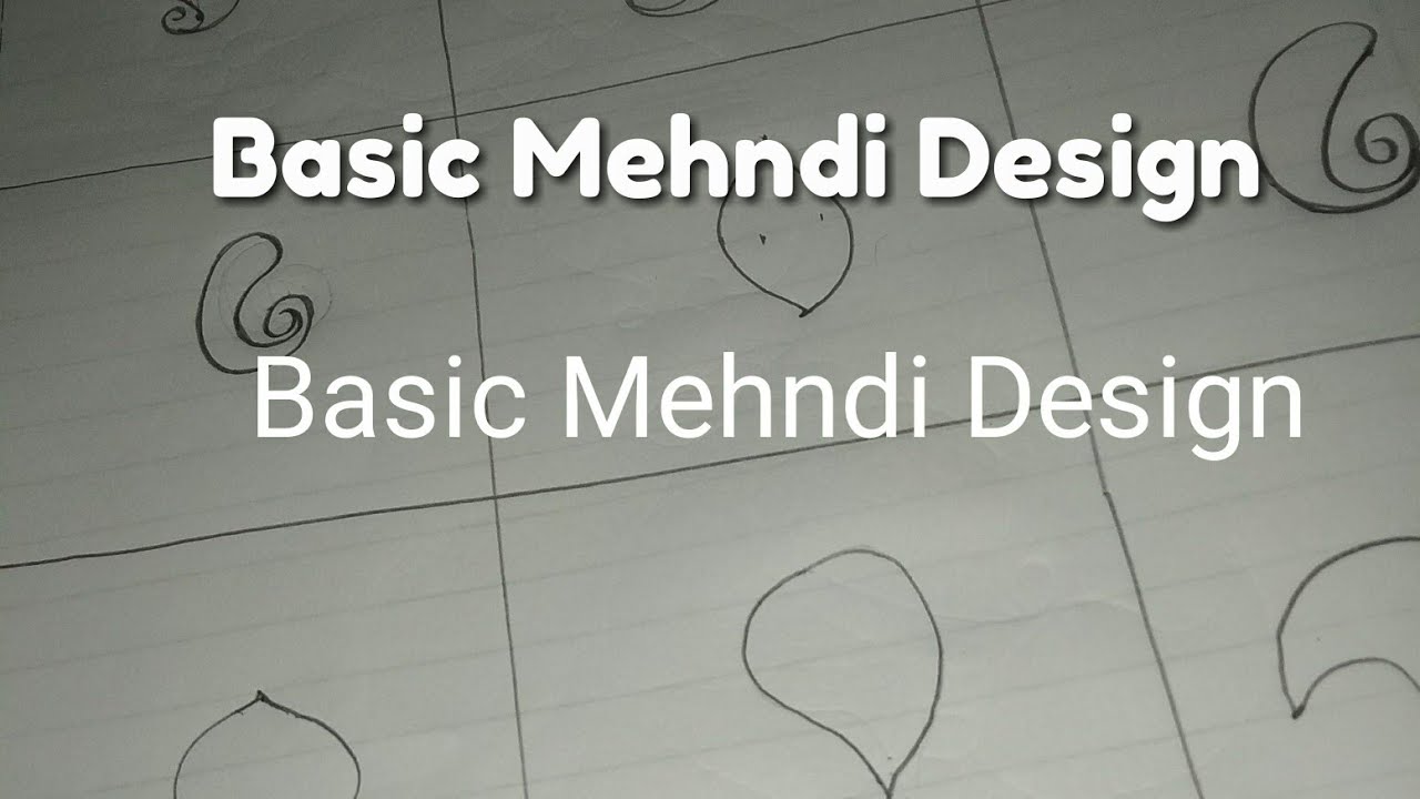 Mehndi Class- 1 for Biginners Learn Basic.Shapes of Mehndi Design Part ...