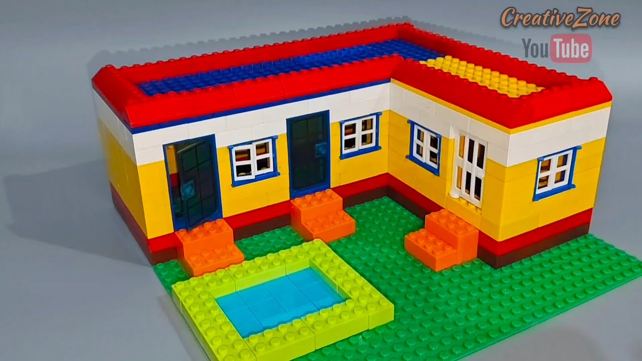 How To Build a LEGO Modern Luxurious Vacation House MOC | Building ...