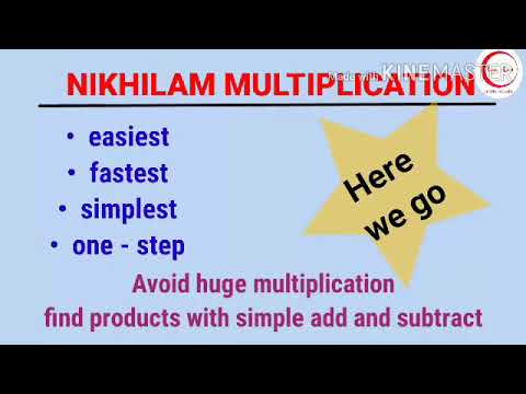 Nikhilam Multiplication One Number less and one greater than base |# ...
