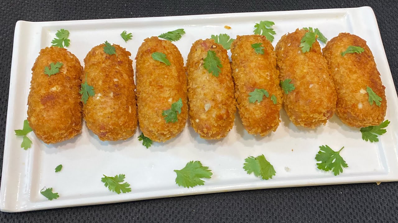 Easy chicken cheese CROQUETTES | easy recipe | crispy and creamy ...