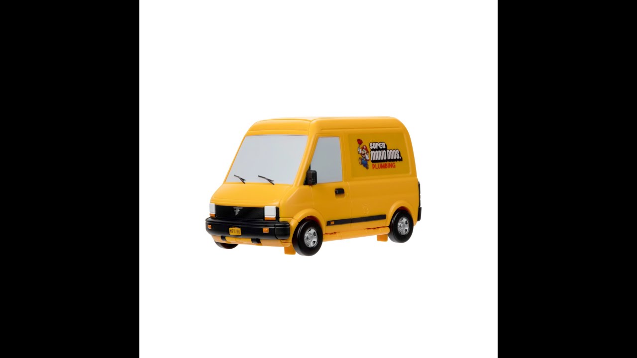 The Super Mario Bros. Movie Van Playset with 1.25-inch Mini Mario ...