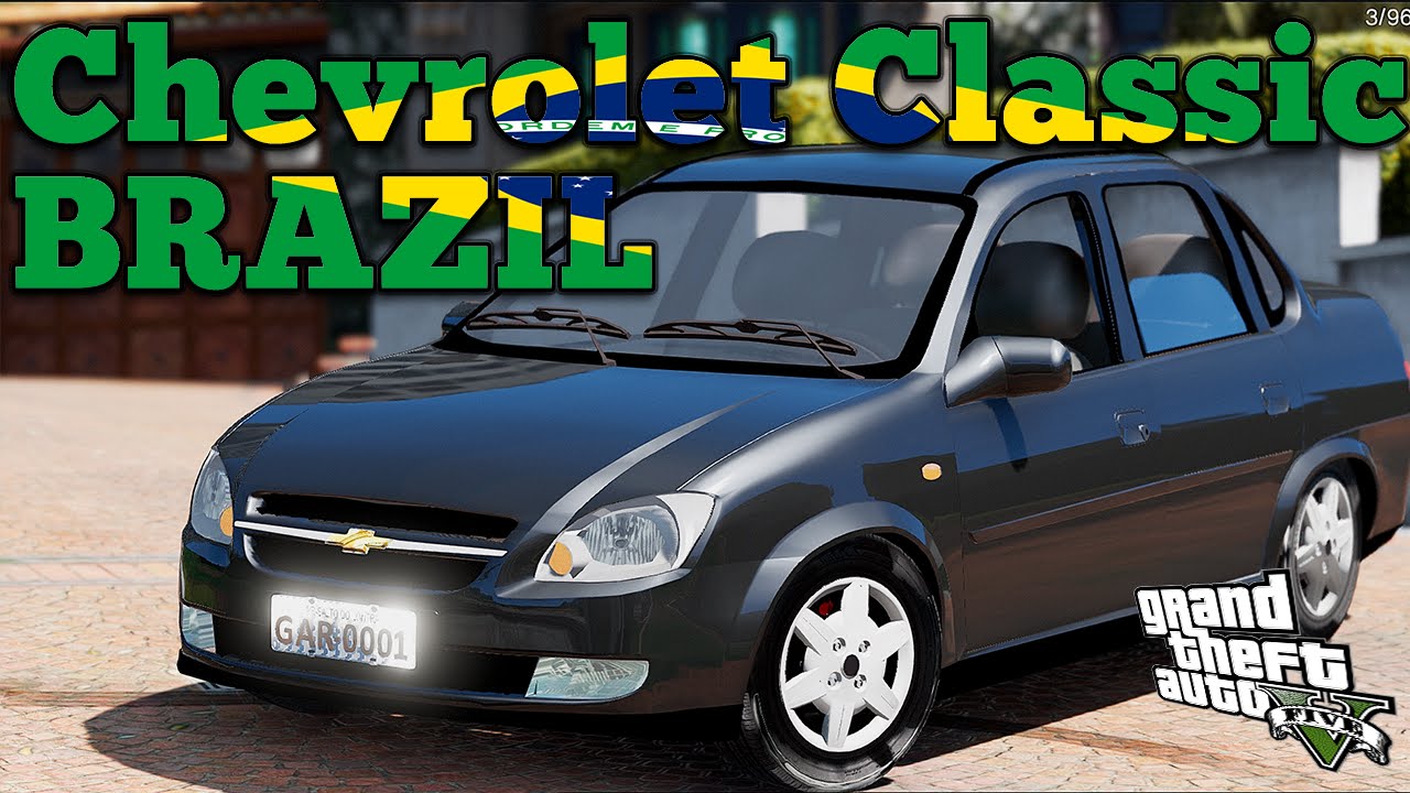 GTA V PC Mods - Chevrolet Classic 1.4 (Brazilian Car) [DOWNLOAD] - YouTube
