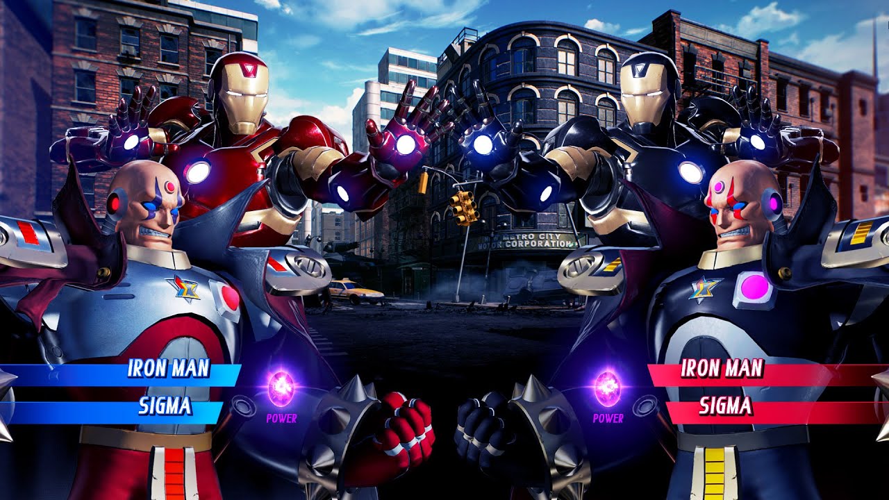 Iron Man & Sigma vs Iron Man & Sigma (Very Hard) - Marvel vs Capcom ...