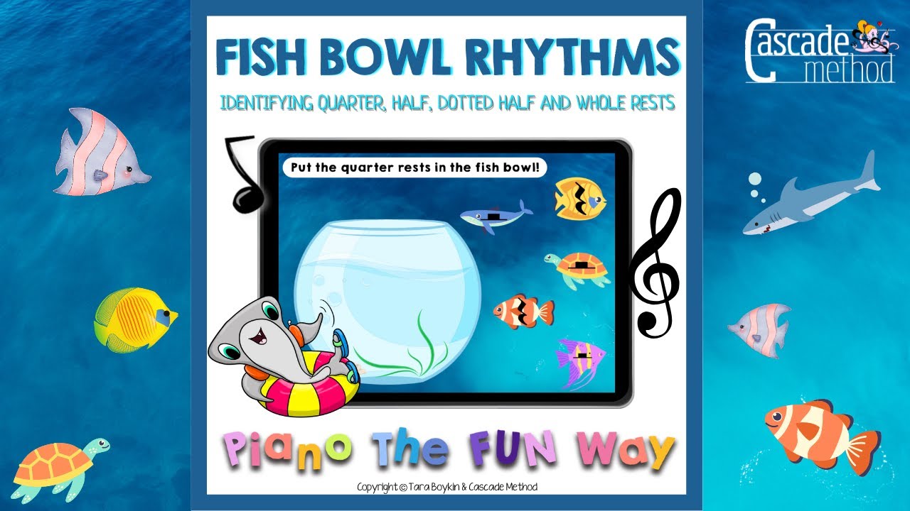Boom Cards: Fish Bowl Rhythms Rests - YouTube