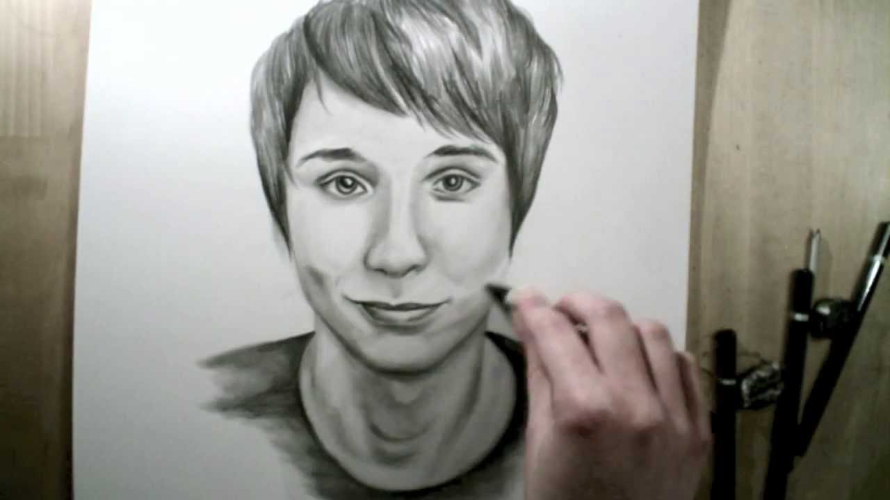 Speed drawing of Dan Howell - Danisnotonfire - YouTube