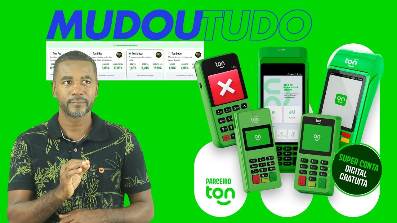 Diferença dos PLANOS do TON - Veja como Funciona TAXAS Antes de Comprar ...