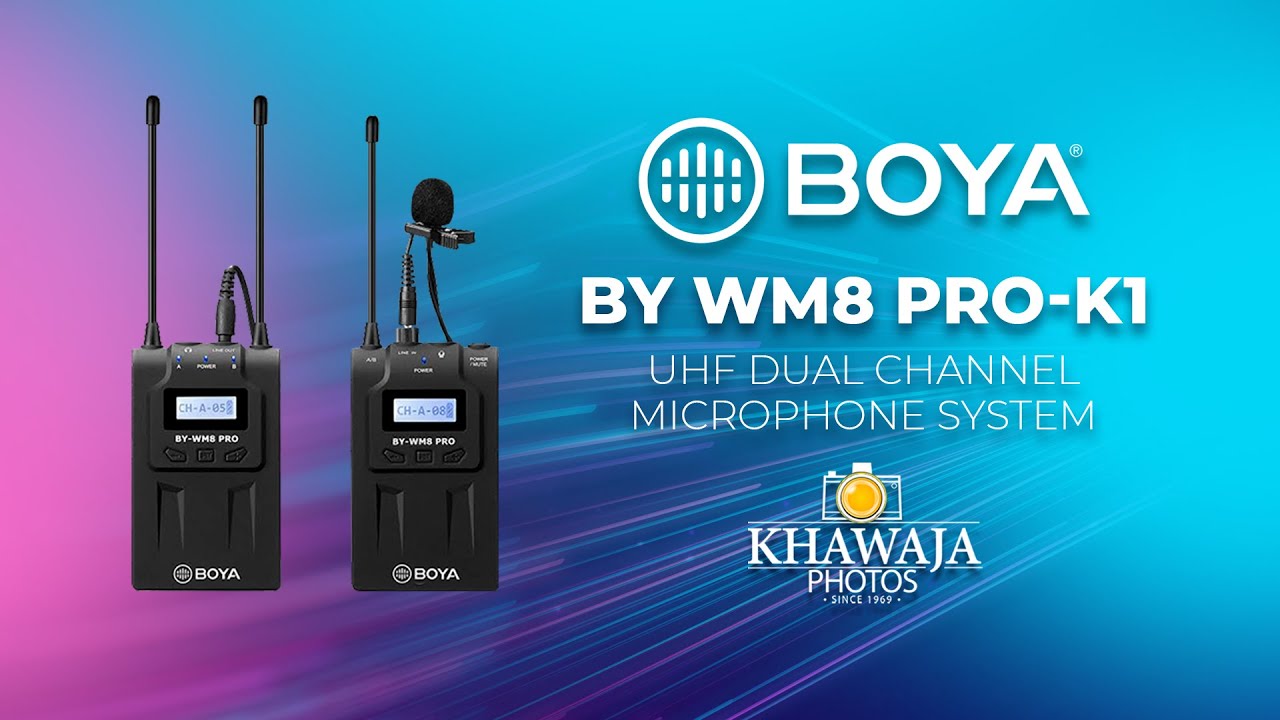 Boya BY-WM8 Pro K1 UHF Dual Channel Microphone System | Product Review ...