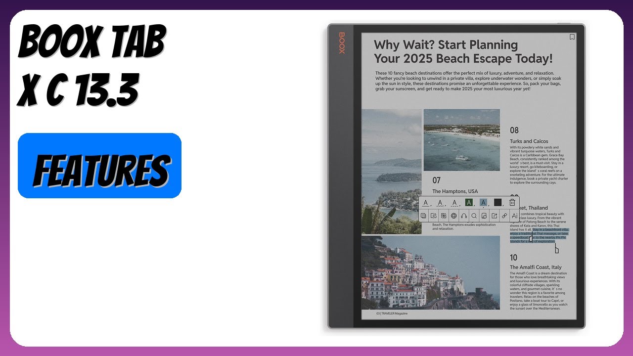 REVIEW (2026): BOOX Tab X C 13.3. Features. - YouTube