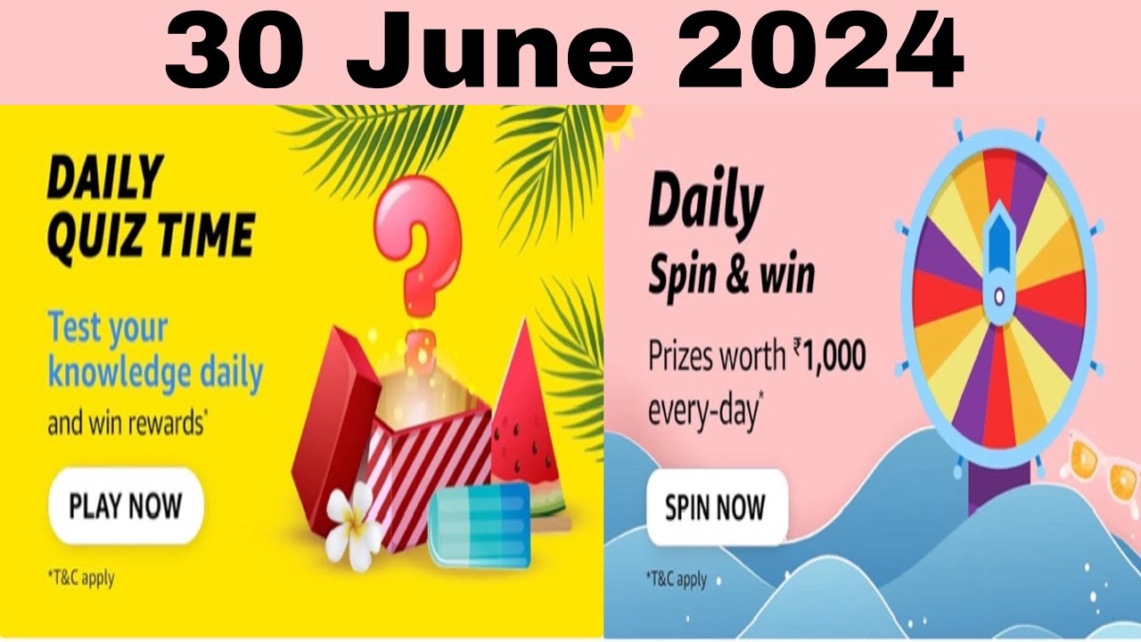 Amazon daily quiz time answer today | Amazon daily quiz today | Amazon ...