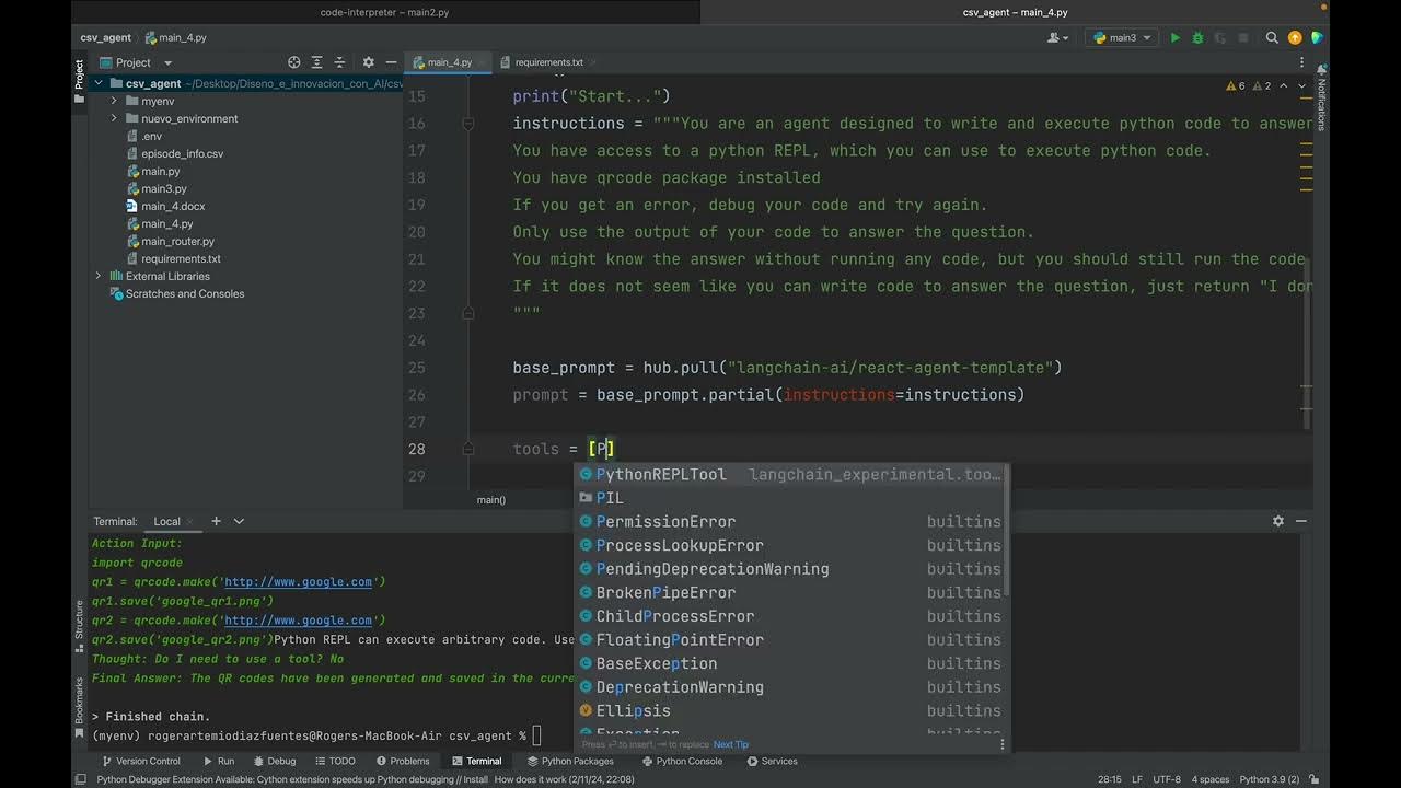 Python y .CSV Agents en LangChain - Parte 3 - YouTube