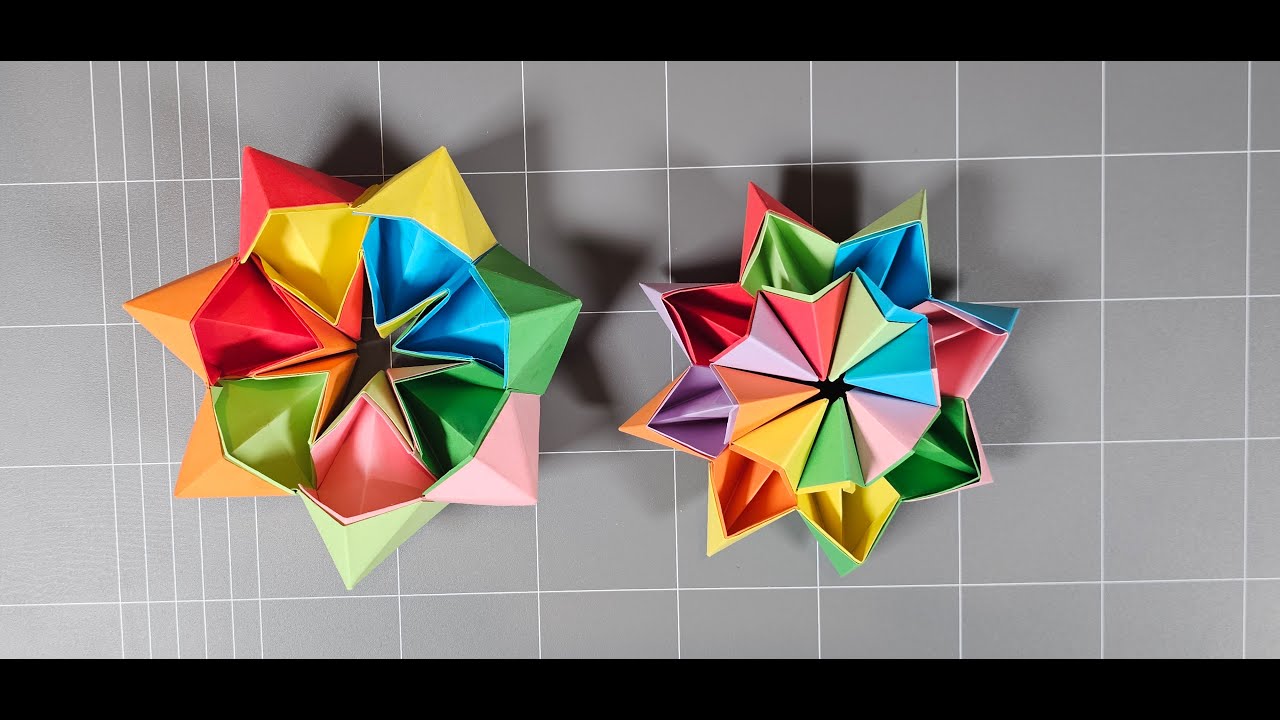 Origami Transforming Flower | Relaxing Craft | Twisting Flower | Create ...