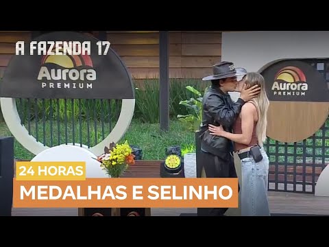 Peões distribuem medalhas e elegem quem é 'premium' em A Fazenda 17