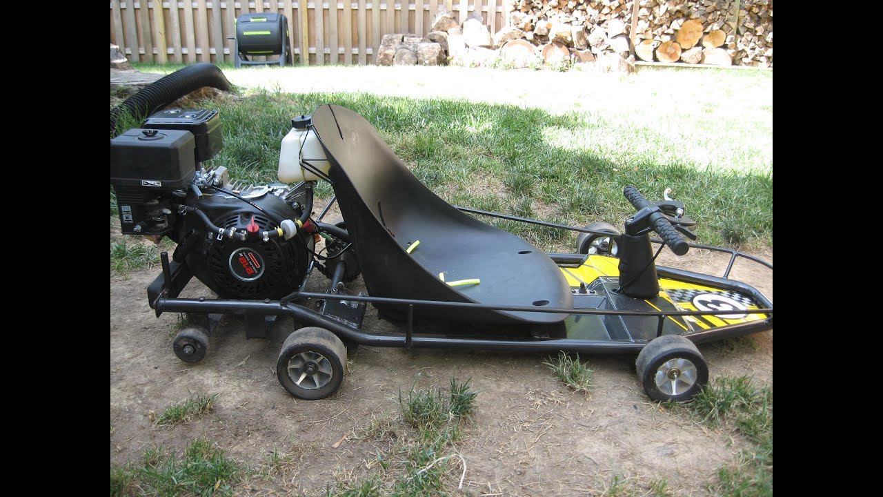 bladeZ power kart 6.5 hp conversion - YouTube