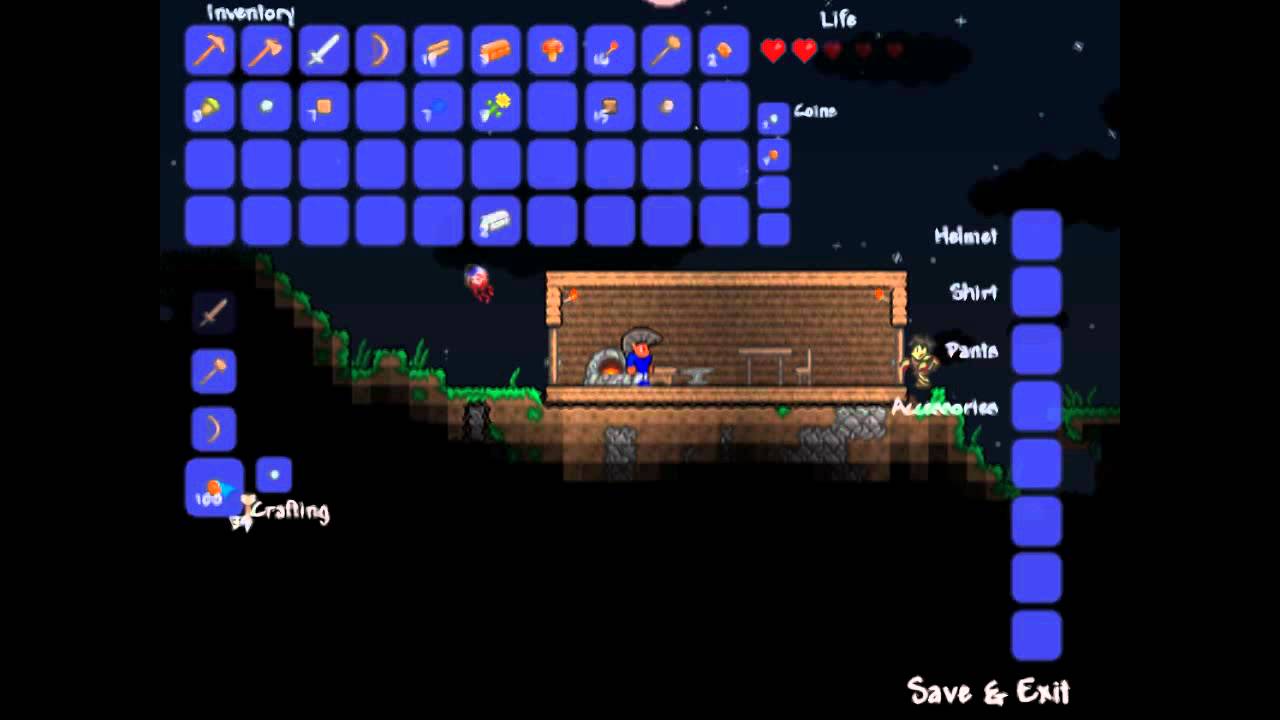 Lets play Terraria [part 2] enemy aircraft? - YouTube