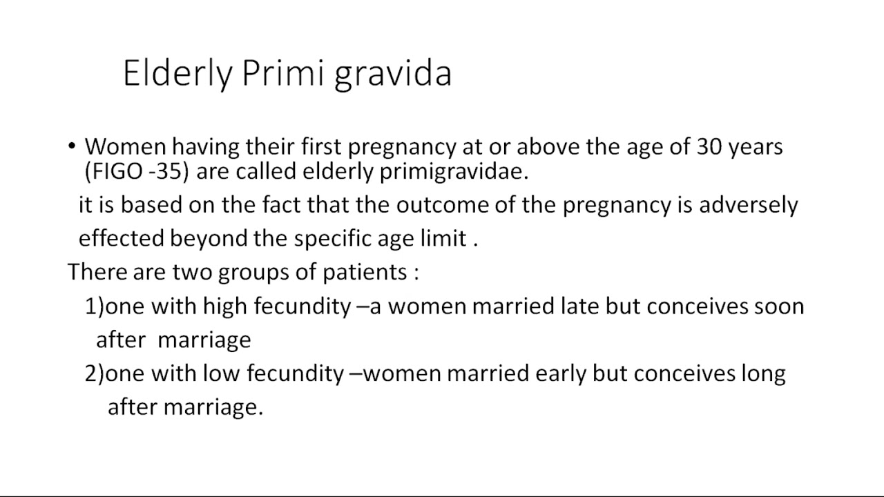 A Class On Grand Multipara And Elderly Primi By Dr Kavya,Dept Of OBGY ...