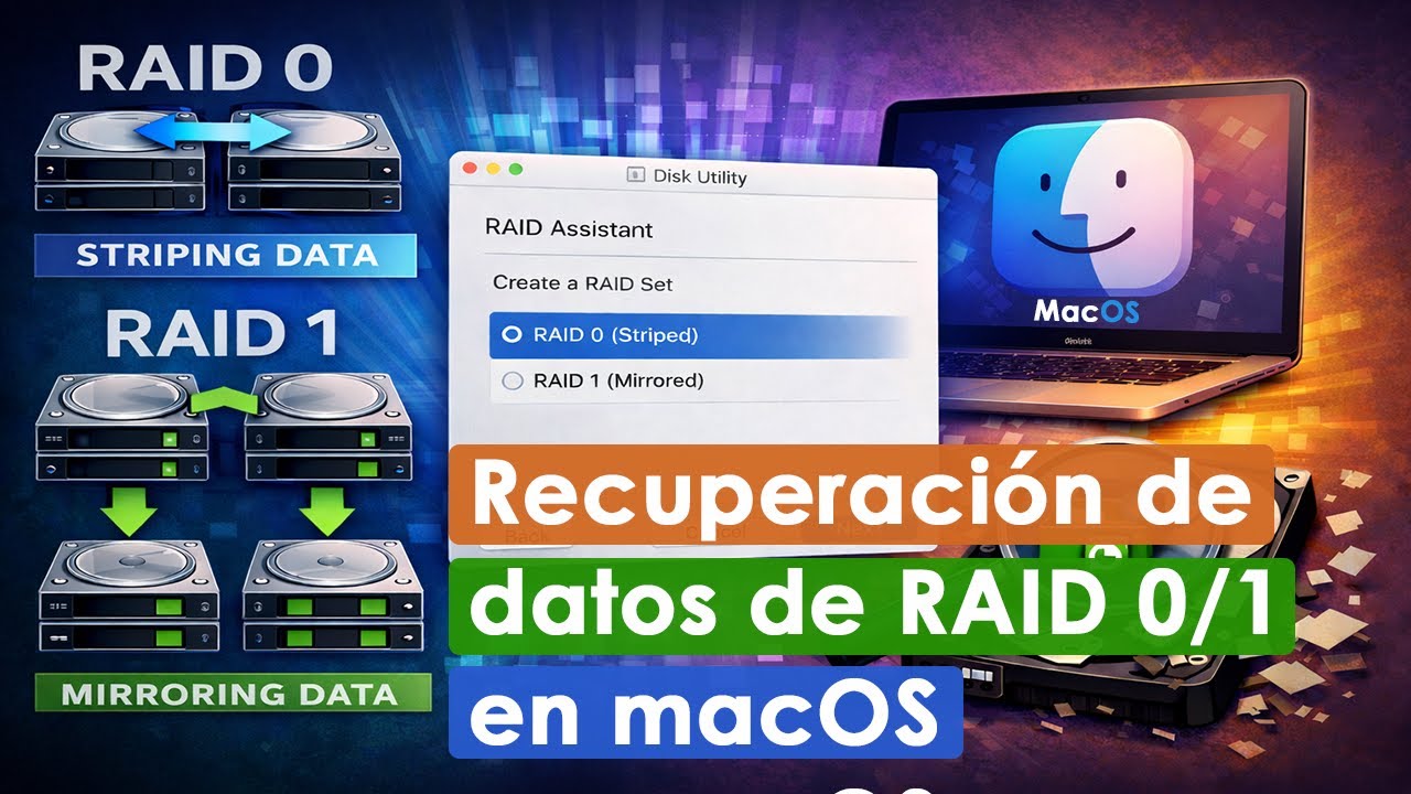 Cómo recuperar datos de un RAID 0/1 creado con la Utilidad de Discos ...