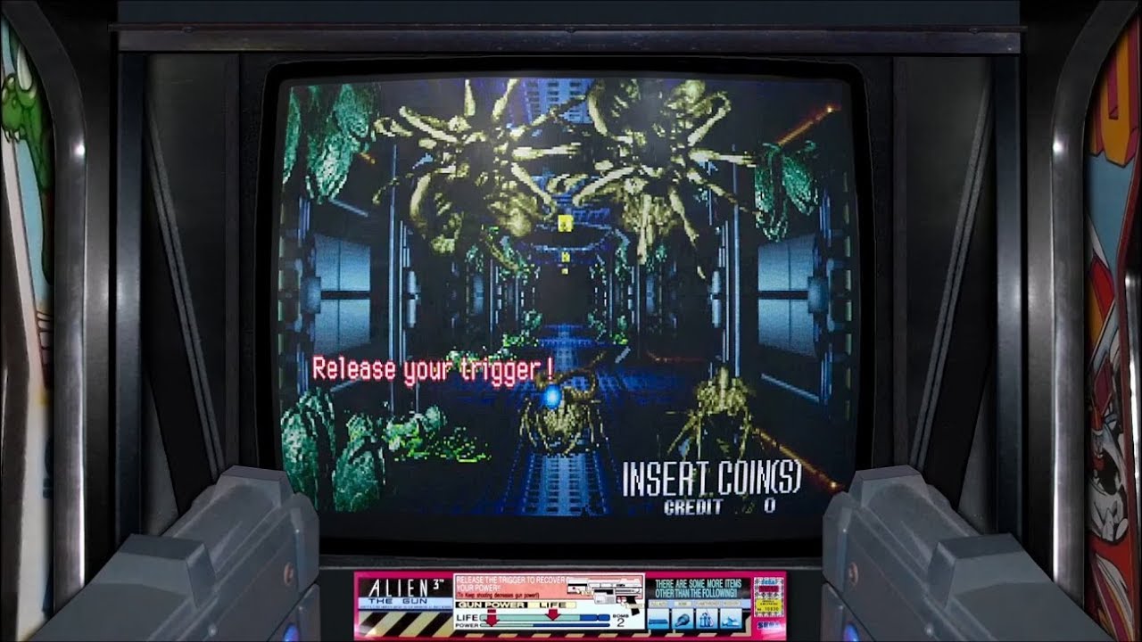 Alien 3: The Gun - Realistic Arcade Bezels for MAME - YouTube