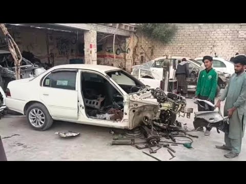 Incredible Process old Toyota 98 Corolla Front Accident Repair by ...