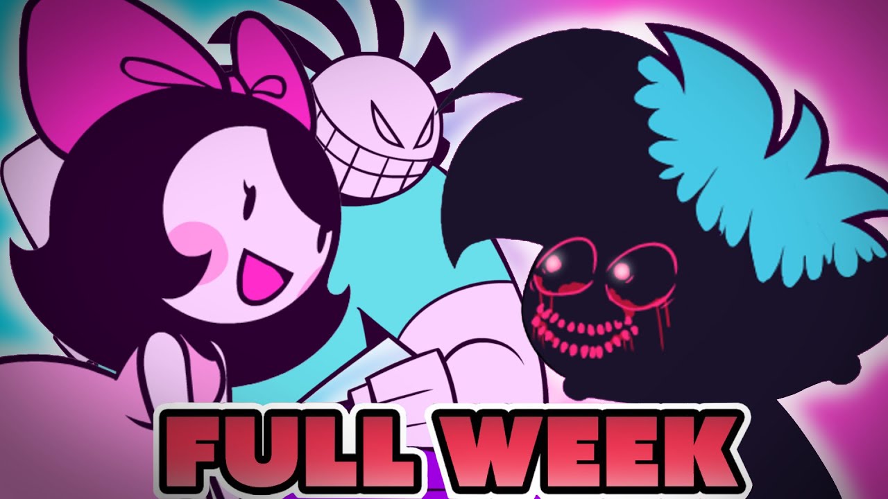 FRIDAY NIGHT FUNKIN' mod EVIL Boyfriend VS Boy and Girl FULL WEEK ...