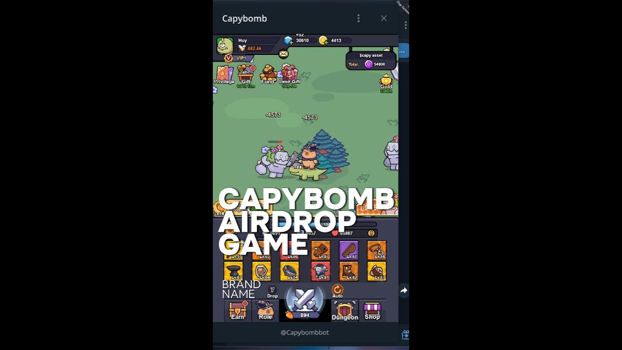 CAPYBOMB - NEW GAME AIRDROP - YouTube
