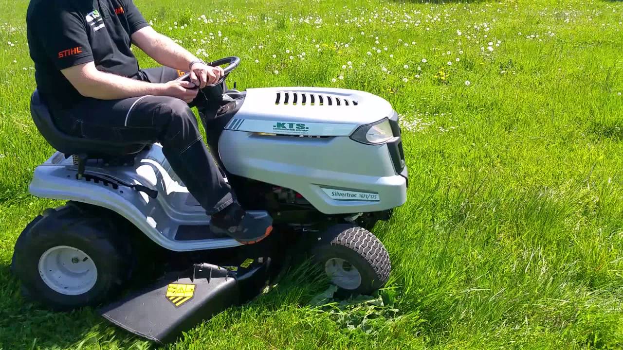 MTD Silvertrac 107T/175 im hohen Gras - YouTube