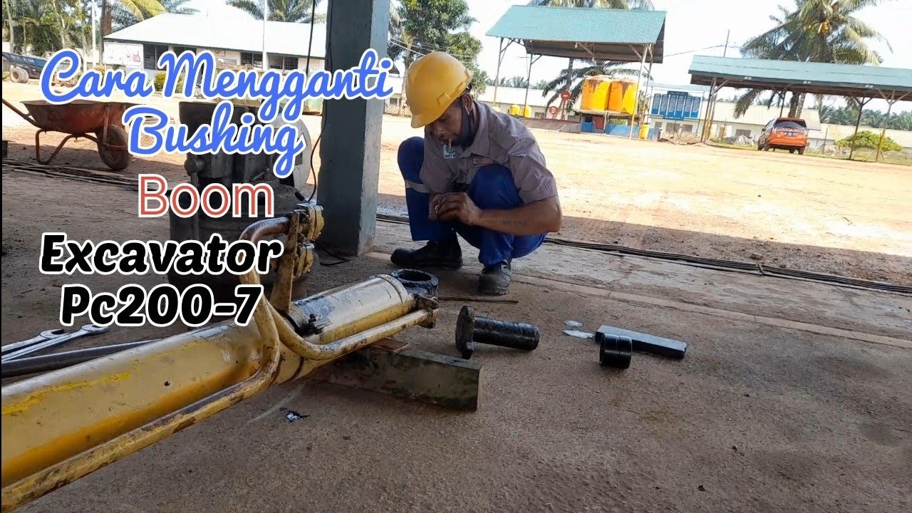 Cara Mengganti Bushing Boom Excavator Pc200-7@BelajarAlatBerat - YouTube
