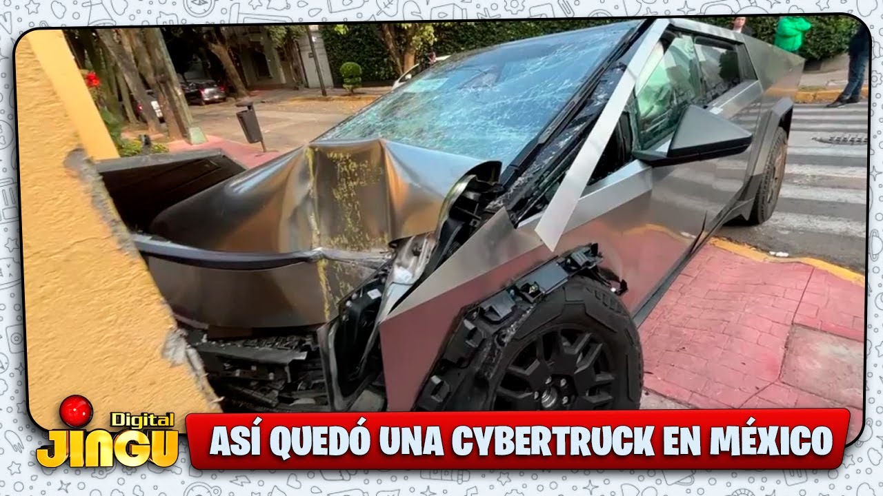 ¡Impactante choque de un Tesla Cybertruck en Ciudad de México! | Jingu ...