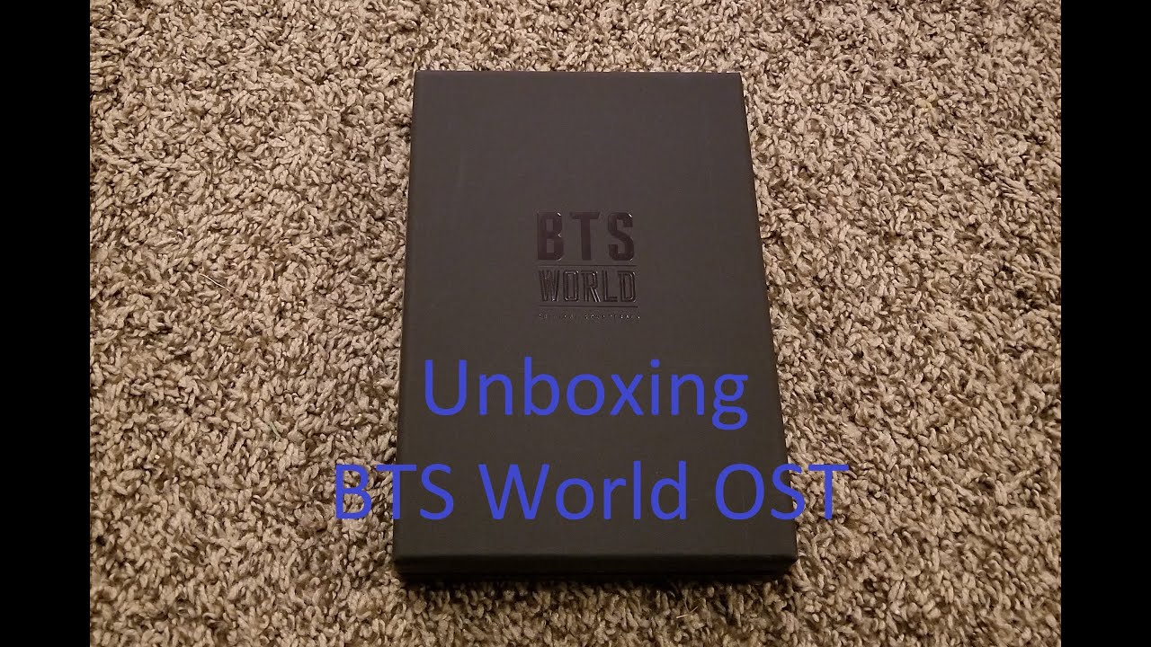 BTS - BTS World OST Album Unboxing - YouTube