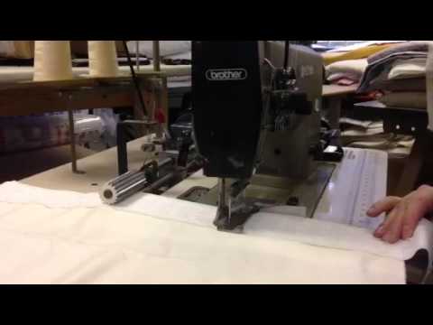 Pencil pleat sewing machine - YouTube