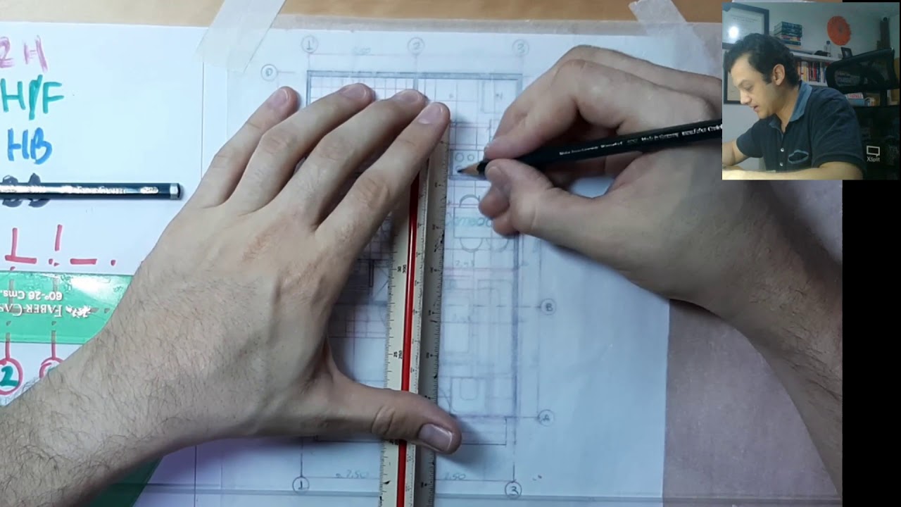 COMO DIBUJAR PLANOS A MANO - 😎 - 10 DIBUJO PLANTA ARQUITECTONICA ...