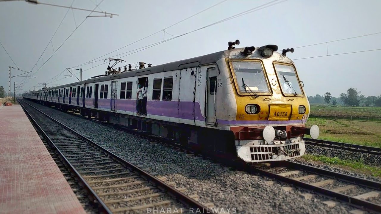 Aerodynamic Two Shield Conventional EMU Entering A Railway Station||BWN ...