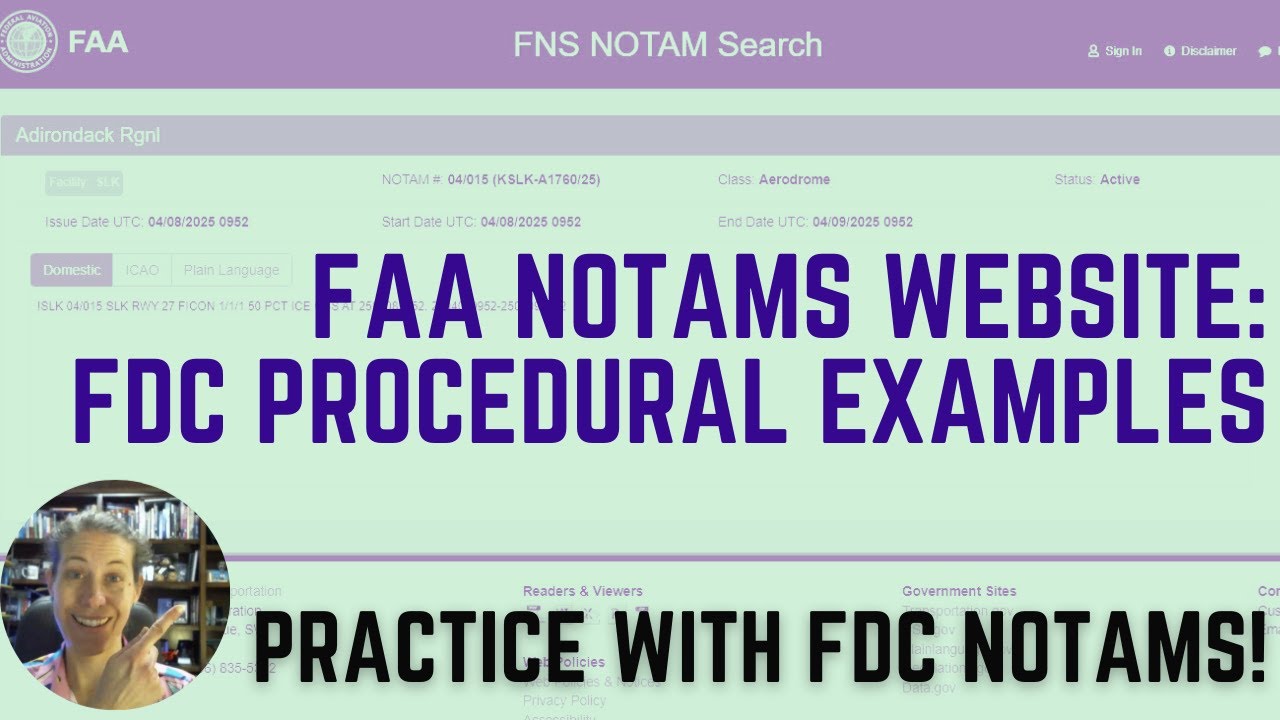 FAA NOTAMs Notices to Airmen: Practice Decoding & Understanding: FDC ...