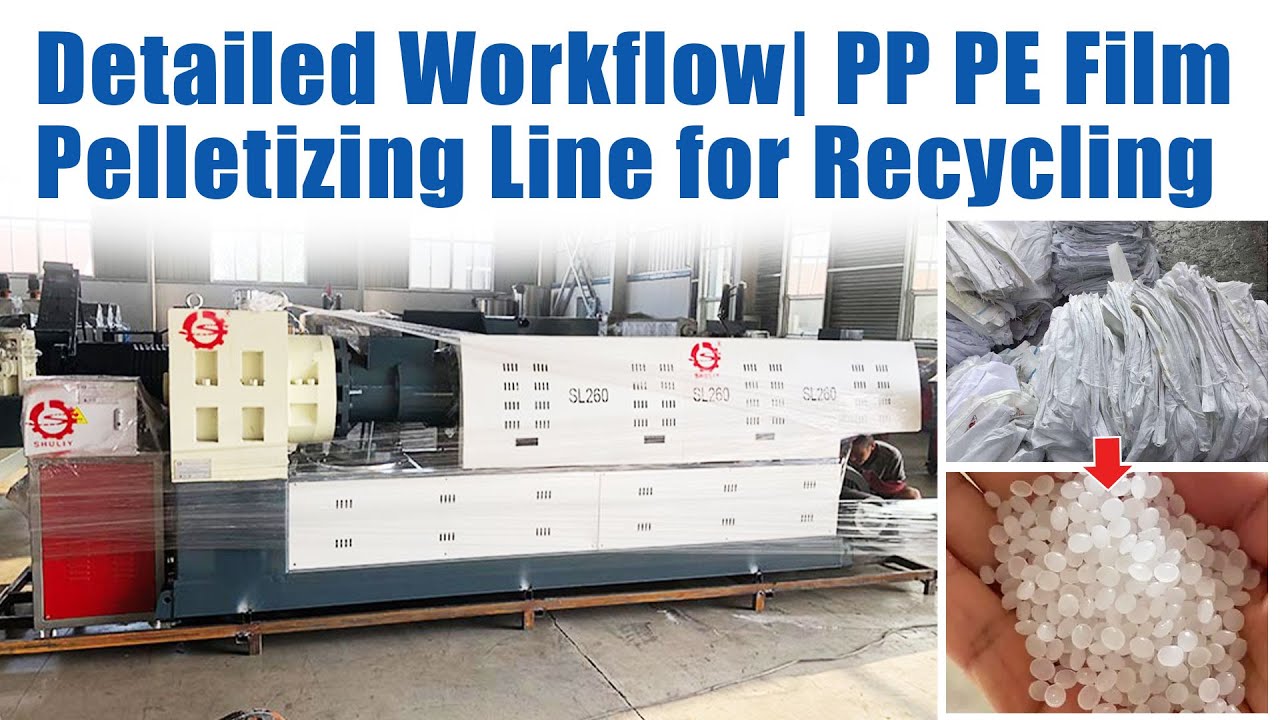 Detailed Workflow| PP PE Film Pelletizing Line for Recycling - YouTube