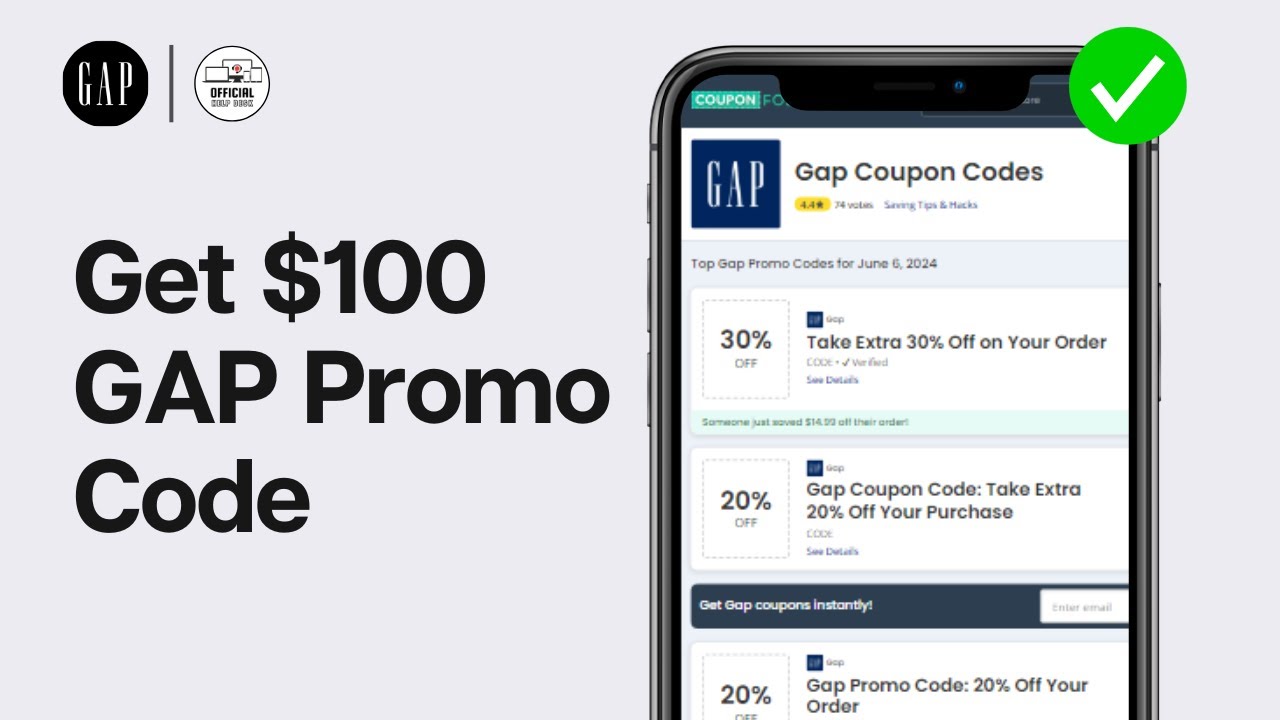 How To Get $100 GAP Promo Code 2024 (NEW COUPON CODES) - YouTube