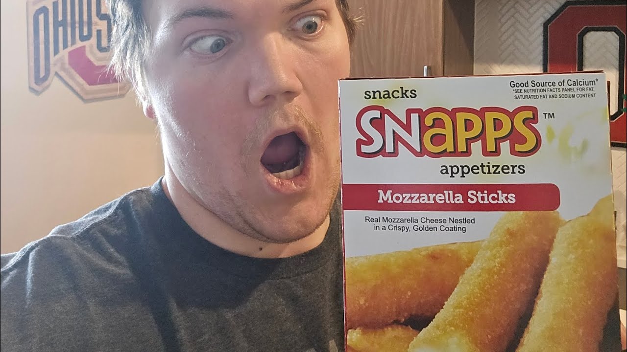 Snapps Mozzarella Sticks Taste Test - YouTube