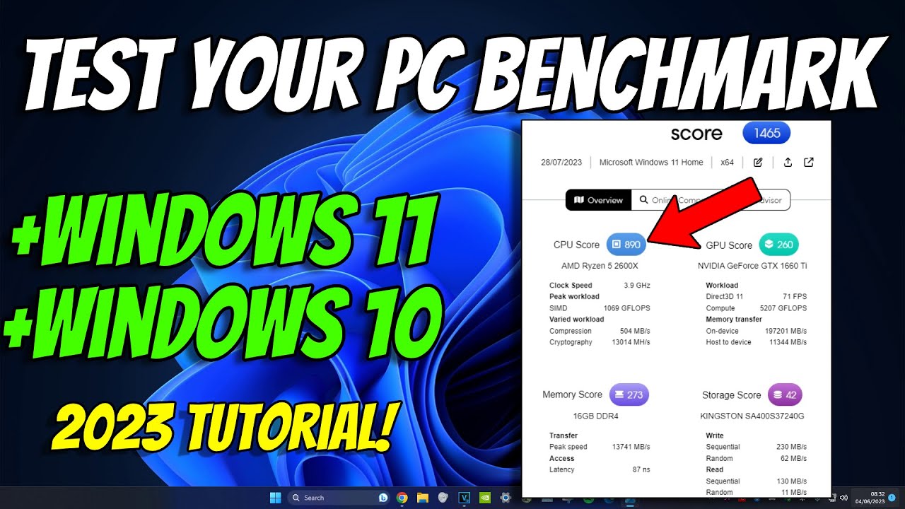 How To Run A PC Performance Benchmark Test 2023 GPU Stress Test CPU