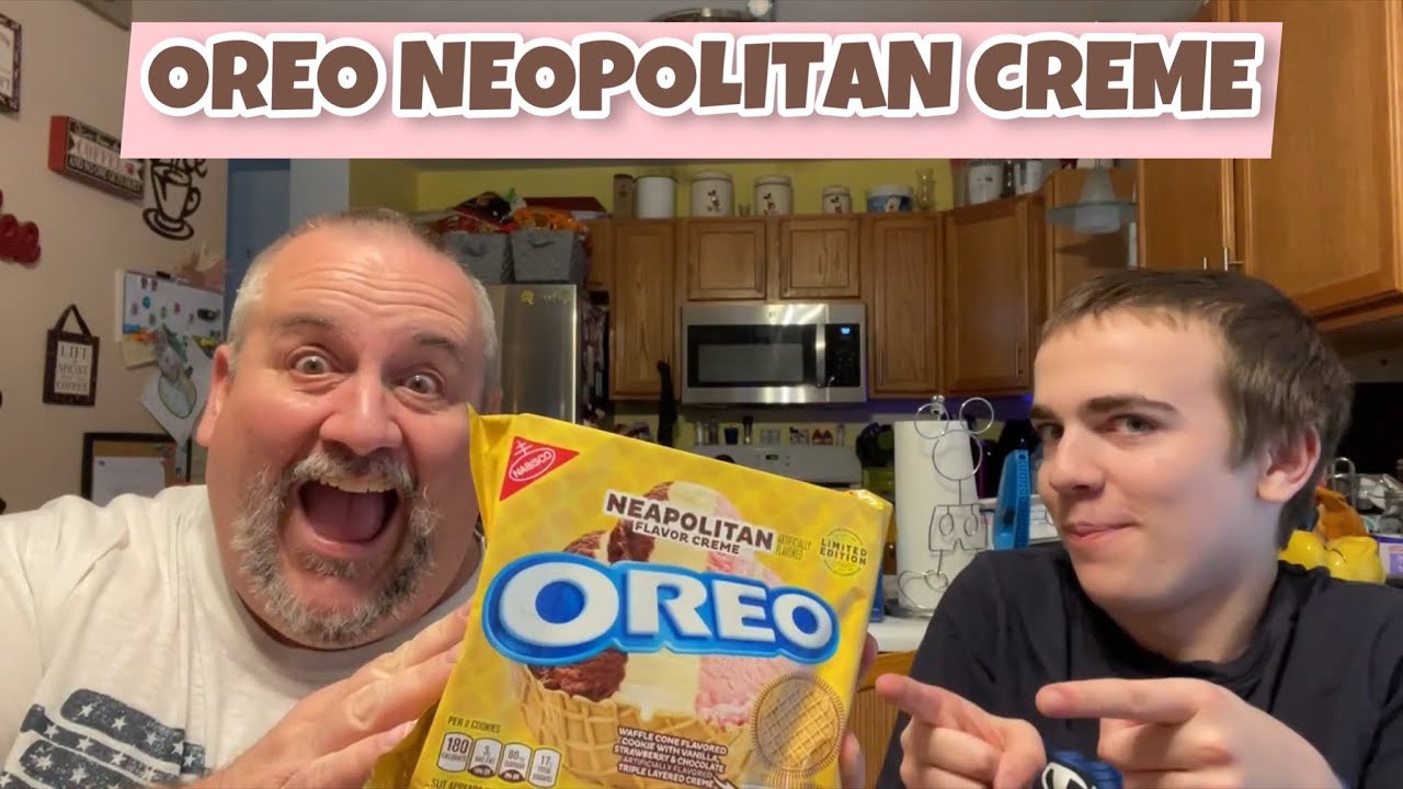 Neapolitan Oreo Cookies - Do they taste like the ice cream? - YouTube