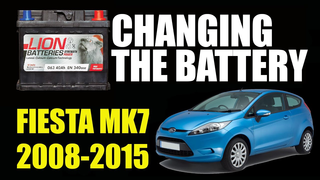 How to test a car battery and change a car battery on a Ford Fiesta Mk7 ...