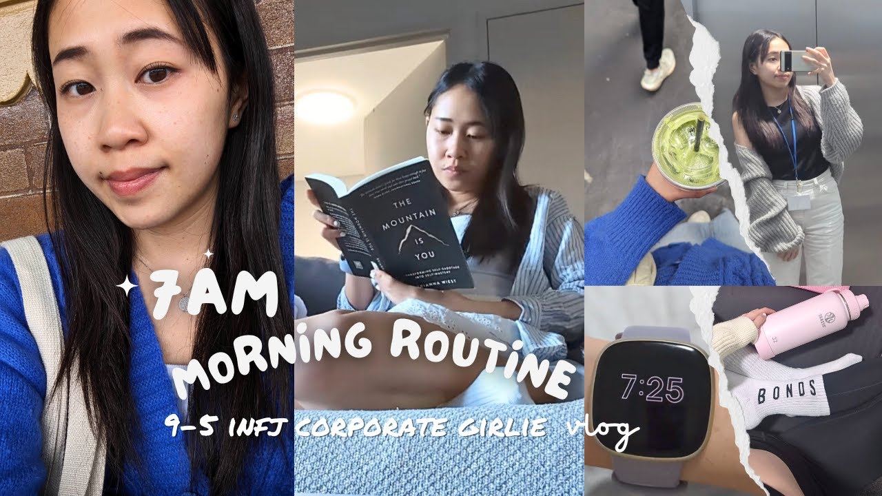 pov: 𝟕:𝟎𝟎𝒂𝒎 morning routine vlog 🧇🌤☕ 9-5 corporate INFJ girlie, healthy ...