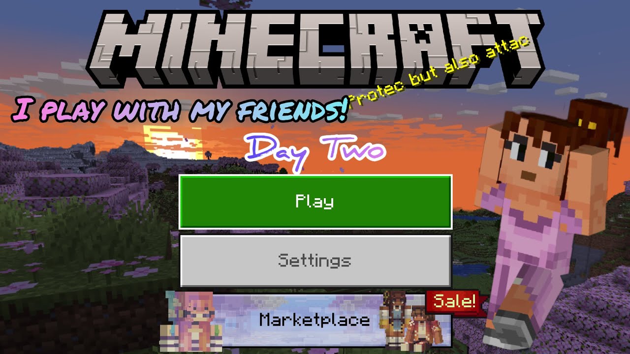 I PLAY Minecraft with my friends ! DAY Two🫣 [origin] - YouTube