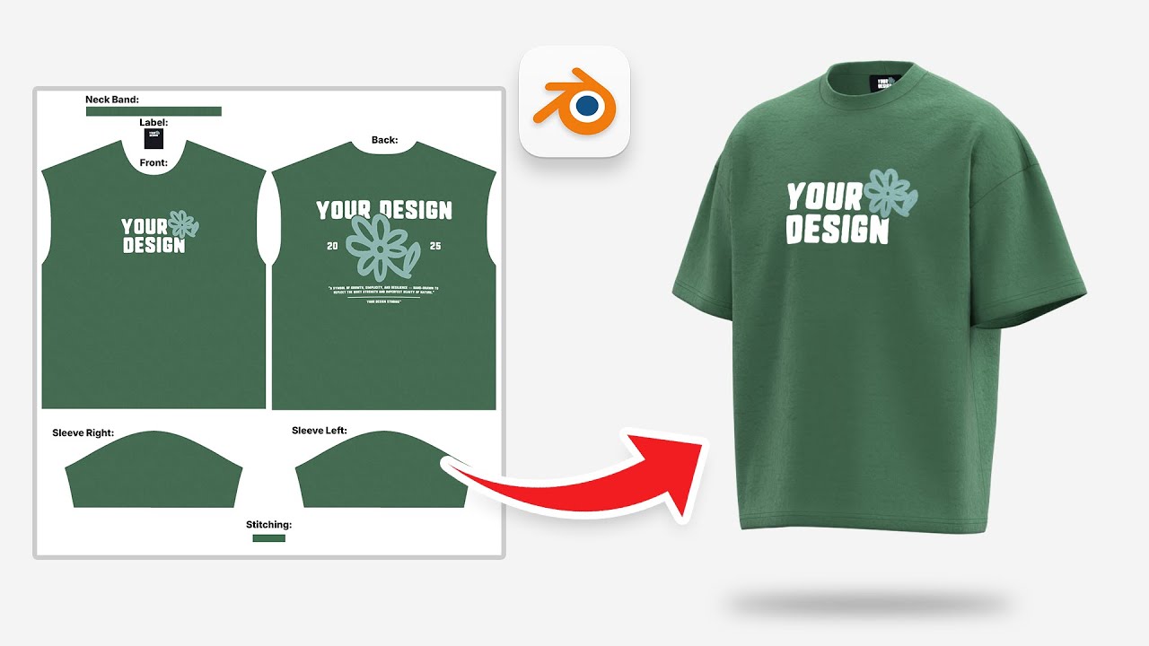 3D T-Shirt in Blender | Easy Tutorial - YouTube