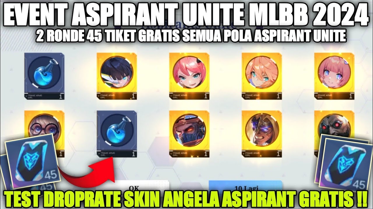 SEMUA POLA!! EVENT ASPIRANT UNITE SKIN FANNY ASPIRANT || 45 TIKET ...