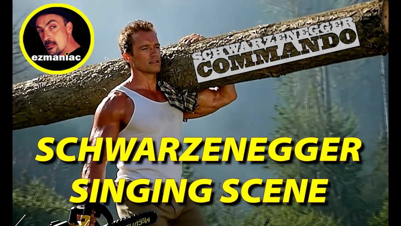 Commando (1985) Schwarzenegger singing Scene - YouTube