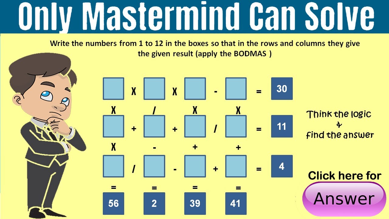 Only Mastermind Can Solve It Puzzle With Answer Impossible Algebra Only Mastermind Can Solve It Puzzle With Answer Impossible Algebra